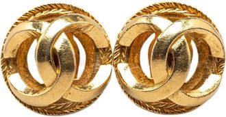 Chanel Ring - Gold Plated CC Clip On Earrings - Gr. ONE SIZE - in Gold - für Damen
