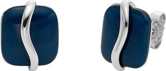 Skagen Damenohrstecker Sofie Sea Glass Organic Shape blau, SKJ1810040