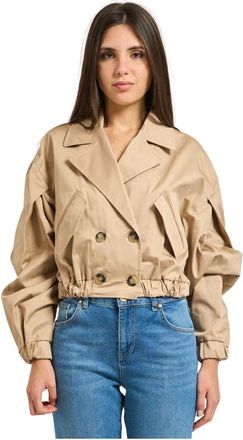 Ga&euml;lle Paris Femme, Vestes, Beige, Taille: 40 FR Trench-coat Court