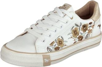 Mustang Jeans Baskets Mode Femme 1272-312, Pointure:38 EU, La Couleur:Beige