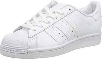 adidas Mixte enfant Superstar J Sneaker Basse, Ftwr Blanc Ftwr Blanc Ftwr Blanc, 35.5 EU