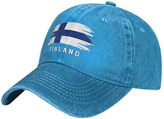 Generic Casquettes De Golf Drapeau Finlandais Unisexe Sun Protection Casquettes R&eacute;glable Golf Hats pour Hip Hop Festivals Femmes