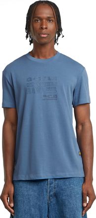 G-Star Mens Originals R T T-Shirt, Dutch Blue D26044-c336-g989, L