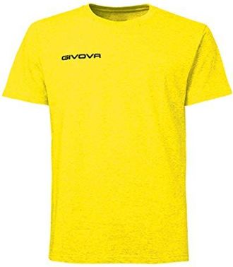 Givova T-Shirt en Coton Frais, Jaune, 4XL