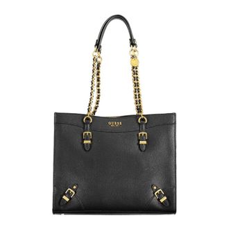 Guess Schwarze Polyethylen-Handtasche