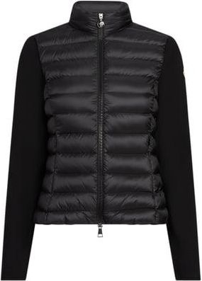 Moncler Cardigan cintr&eacute; &agrave; capuche amovible