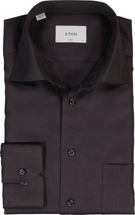 Eton Herren Hemden braun Kent