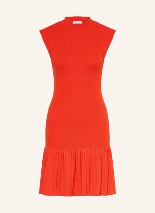 Claudie Pierlot Claudie Pierlot Strickkleid Mit Plissees orange
