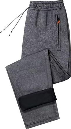 Generic Pantalon de survêtement en polaire pour homme avec poches - Pantalon de jogging chaud pour homme - Pantalon de survêtement dhiver avec cordon de serra