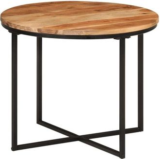 vidaXL Vidaxl - Couchtisch 55x55x45 cm Massivholz Akazie und Eisen