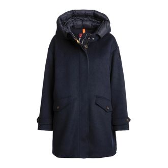 Parajumpers Marineblaue Petunia Jacke mit Wollmischung - - Coats - Damen - Blau - M