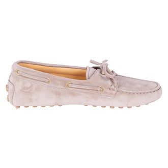 Tod's Femme, Chaussures, Beige, Taille: 37 1/2 EU Mocassins bateau Gommino en daim