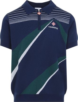 Casablanca Pyramid Jacquard Polo Shirt