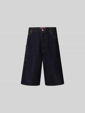 Kenzo Straight Fit Shorts in Denim-Optik