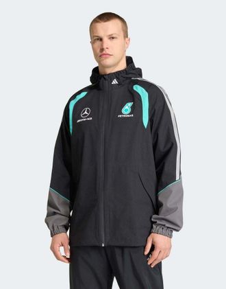 adidas adidas Performance - Mercedes AMG Petronas Formula 1 Team Mechanics - Veste imperm&eacute;able - Noir/gris deux