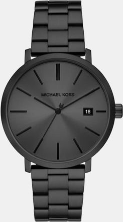 Michael Kors Blake - Montre en acier inoxydable avec mouvement &agrave; 3 aiguilles et affichage date - Noir