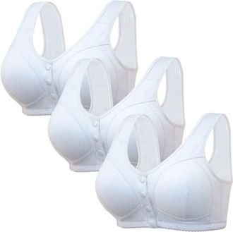 Generic & avec maintien pour femme, bretelles r&eacute;glables, soutiens-gorge enti&egrave;rement couvrants, soutien-gorge confortable sans armatures, Blanc., 42