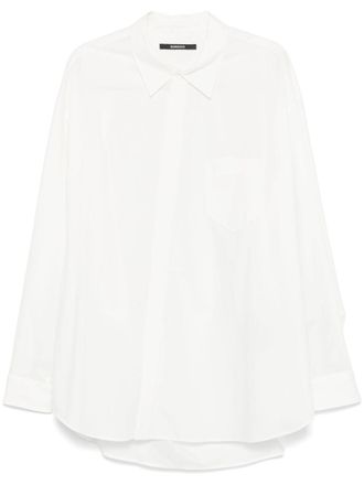 Songzio chemise drapée asymétrique - Blanc