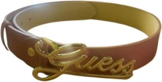 Guess Femme, Accessoires, Rose, Taille: XS Rose Métal Ceinture Boucle Classique PU