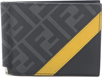 Fendi portefeuille à motif monogrammé - Noir