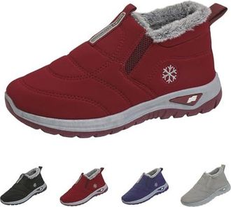 Generic Bottines dhiver &agrave; enfiler pour femme avec doublure en polaire - Chaussures chaudes &eacute;paisses et d&eacute;contract&eacute;es confortables - Chaussures dext&eacute;rieur impe