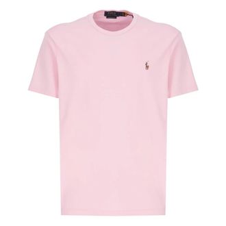 Ralph Lauren Homme, Tops, Rose, Taille: M Embroidered Pony T-Shirt