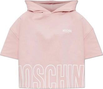 Moschino Femme, Sweatshirts et sweats &agrave; capuche, Rose, Taille: 36 FR SweaT-shirt &agrave; capuche