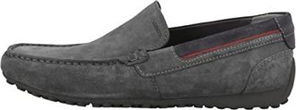 Geox Homme Uomo Snake Mocassino Mocassins, Grey, 42.5 EU