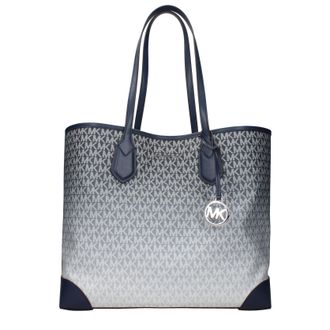 Michael Kors Eva Femmes Sac &agrave; Bandouli&egrave;re Tissu Bleu/Bleu Marine
