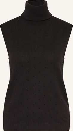 Darling Harbour Darling Harbour Stricktop Mit Schmucksteinen schwarz