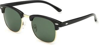 Generic Lunettes De Soleil Polaris&eacute;es En M&eacute;tal For Homme Et Femme, Tendance, Monture Carr&eacute;e, Confort Optimal For Les Soir&eacute;es(Gray)