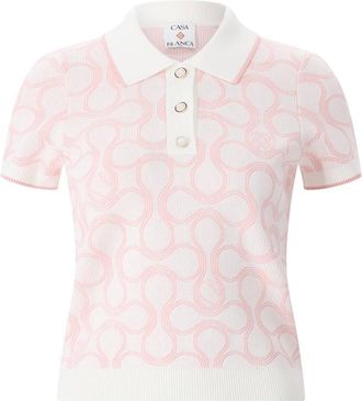 Casablanca Femme, Pulls, Rose, Taille: 40 FR Knit Polo