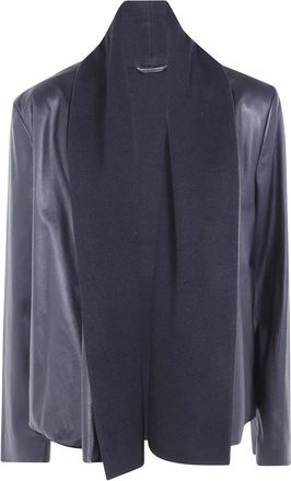 Toteme Veste en cuir foulard - Femme - Vestes - Noir - Taille: 34 FR