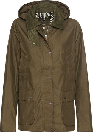 Camel Active Damen Fieldjacket mit Cordkragen Dunkel Khaki, womenswear-42