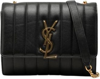 Saint Laurent Pre-owned Vicky Chain Wallet - Femme - Pre-owned - Noir - Taille: ONE Size