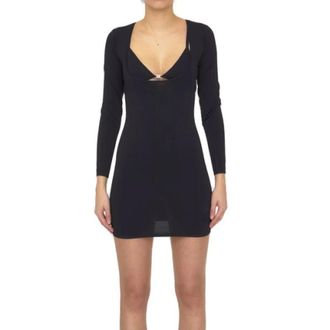 Alexander Wang Bikini Neckline Crystal L - - Dresses - Damen - Schwarzk - S