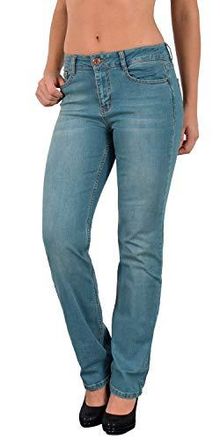 ESRA Jean Femme Jeans Taille Haute Pantalon en Jeans Femme High Waist Grande Taille G400