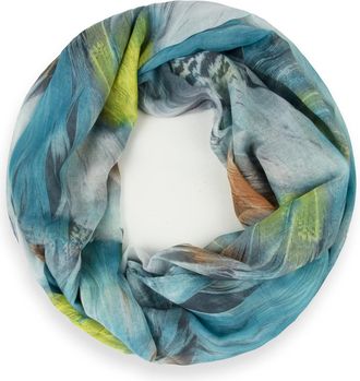 Glamexx24 Loop Schlauchschal für Damen, Farbverlauf Sommer Loop Rundschal Leichter Verlauf Regenbogen Sommerlicher Schal