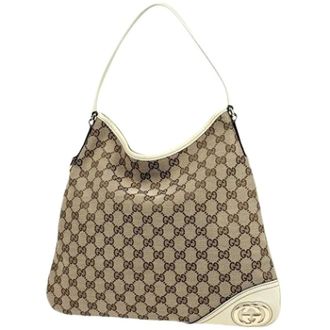 Gucci Sac bandouli&egrave;re vintage doccasion - Femme - Pre-owned - Beige - Taille: ONE Size