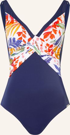Charmline Charmline Badeanzug Painted Leaves blau