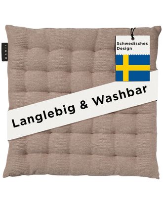 Linum Pepper Stuhlkissen 40x40 aus 100% Baumwolle, Premium Sitzpolster f&uuml;r K&uuml;che, Esszimmer und Outdoor, Komfortables Sitzkissen Stuhl, formstabil, Sitzkiss