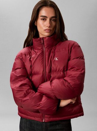 Calvin Klein Jeans Steppjacke abnehmbare Kapuze, Regular Fit, kurze Form, wattiert