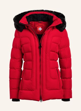 Wellensteyn Wellensteyn Steppjacke Belvitesse Medium Mit Abnehmbarem Kunstfell rot