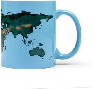 ThumbsUp! Tasse Erderwärmung mit Thermo-Effekt-Farbwechsel Porzellan 300 ml, 11 x 9 x 8 cm