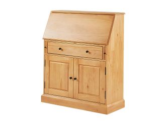 Vente-Unique Sekret&auml;r - MDF & Kiefernholz - Eichefarben - CLEORE