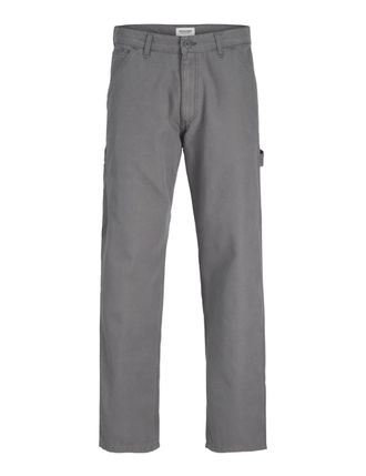 Jack & Jones Herren Jpsteddie Jjbarkley Carpenter Pant Cargohose, Smoked Pearl, 34W / 36L