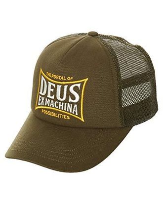 Deus Ex Machine Casquette Twinbox Trucker Vert, vert, taille unique