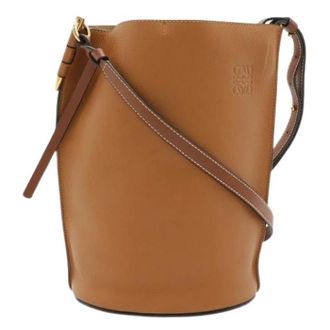 Loewe Pre-owned Anagram Gate Bucket Leather Bag - - Pre-owned - Damen - Braun - ONE SIZE
