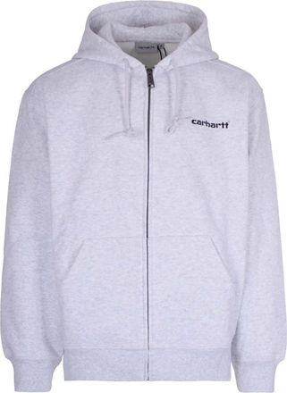 Carhartt Work in Progress Homme, Sweatshirts et sweats &agrave; capuche, Gris, Taille: XS Zip-throughs