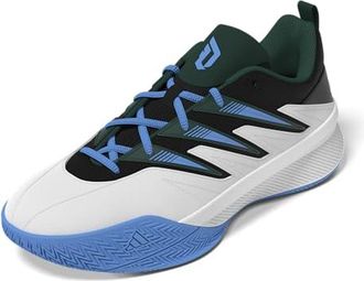 adidas Adidas Unisex Dame Certified 3 Basketball Sneaker, White/Collegiate Green/Blue Burst, 13 US Men